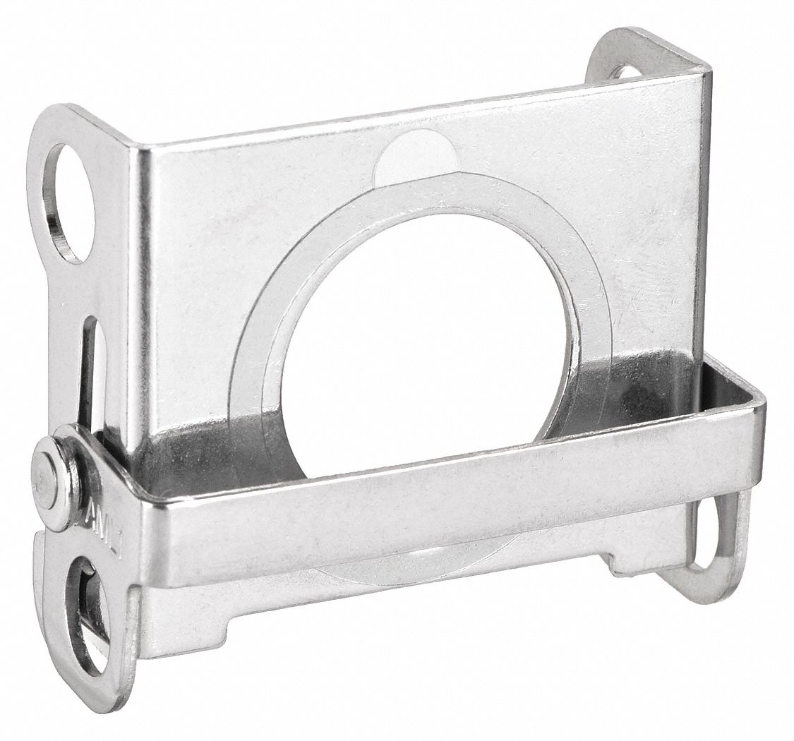 BRADY PUSH BUTTON LOCKOUT, FOR 0.81 IN MAX BUTTON DIAMETER, SILVER ...