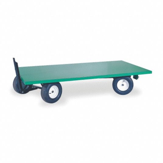 VALLEY CRAFT Four Wheel Steer Industrial Trailer, 4,000 lb Load ...