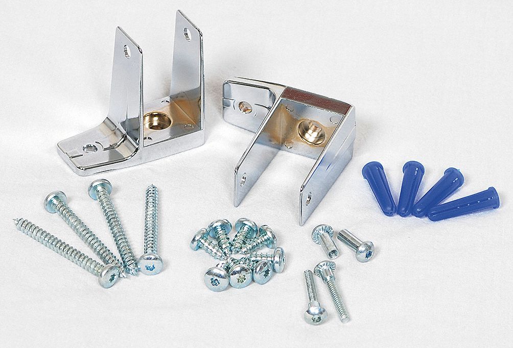 ASI GLOBAL, Zinc, Bright, Wall Bracket - 3PEL4|40-8515210 - Grainger
