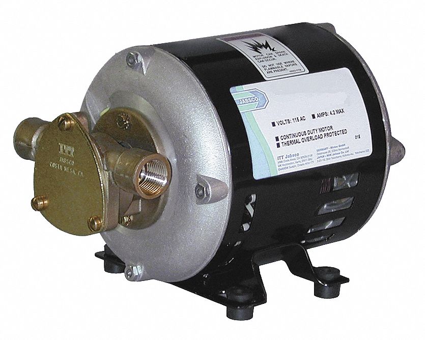 JABSCO, Bronze, 115V AC, Vane Pump - 3PER7|18685-0000 - Grainger