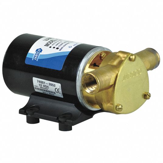 JABSCO, Bronze, 12V DC, Vane Pump - 3PER9|18680-1000 - Grainger