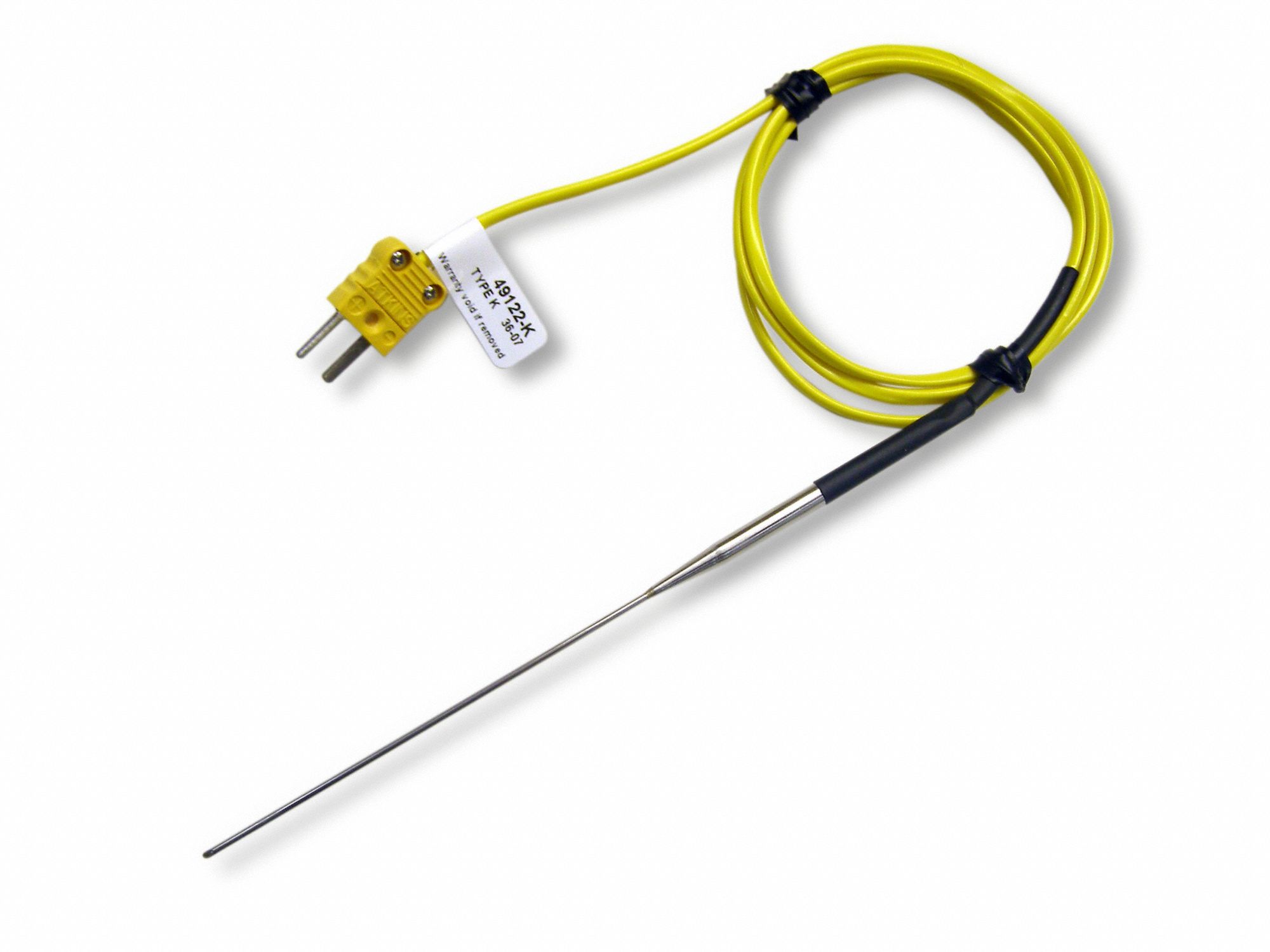COOPER ATKINS Immersion Temperature Probe: Thermocouple, 1/16 in x 4 in ...