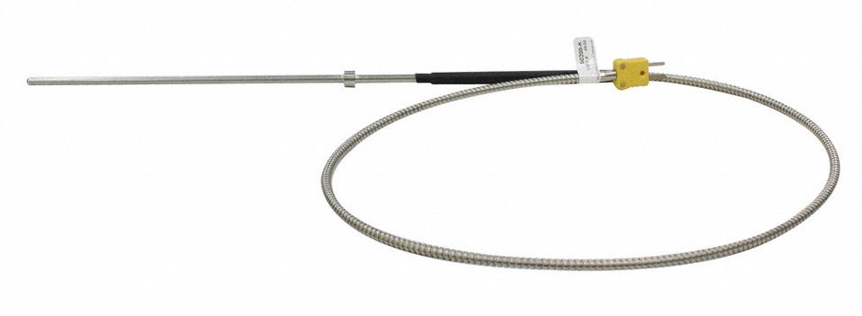COOPER ATKINS Immersion Temperature Probe, Type K, For Application Air ...