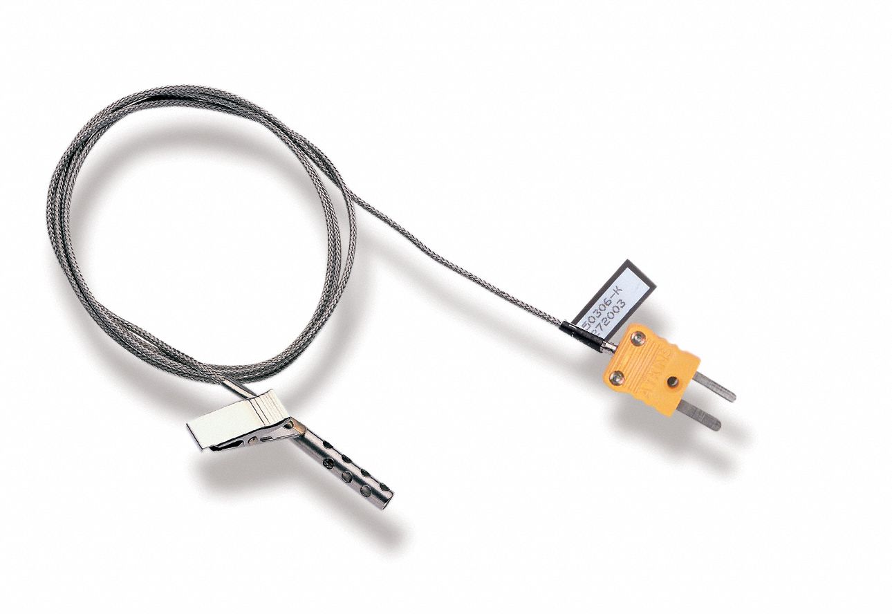COOPER ATKINS Air Temperature Probe: Thermocouple, Type K, 1/4 in x 2 1 ...