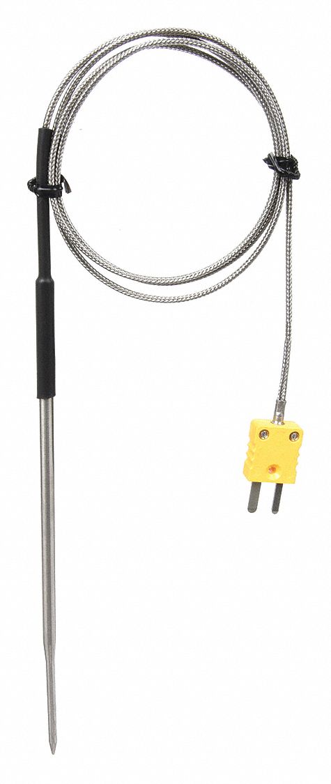 Thermocouple, Type K, Oven Temperature Probe - 3PEY7|50360-K - Grainger