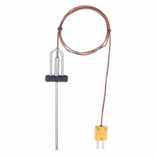 COOPER ATKINS, -328°F to 400°F /-200°C to 205°C, 4 in Probe Lg, Air ...