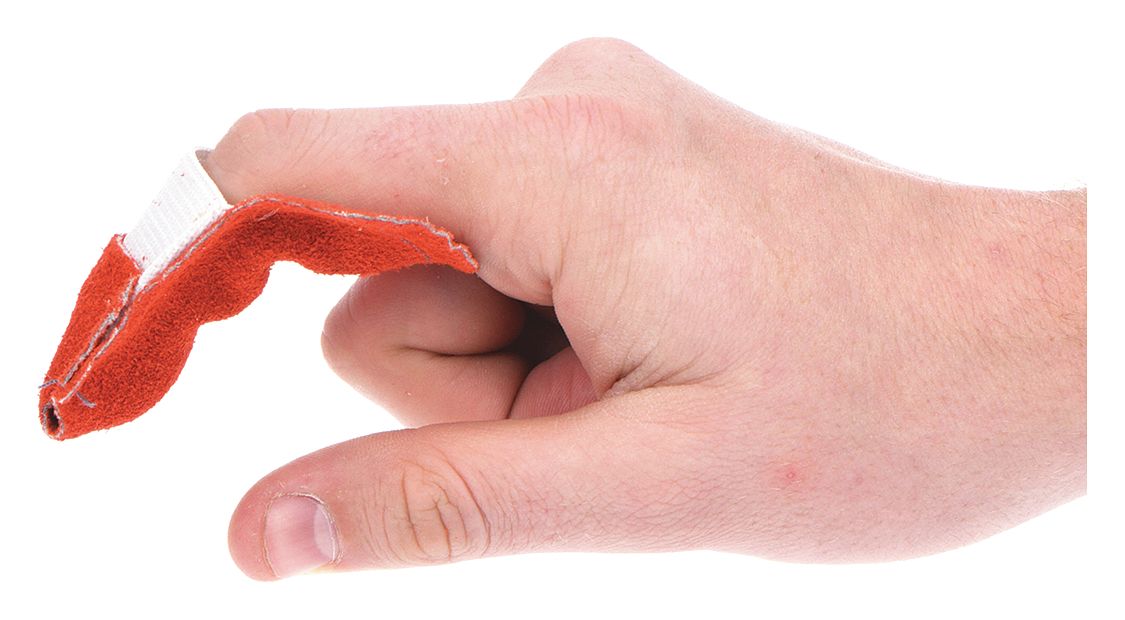 Split Leather, Beige, Finger Guard - 3PLR5|TX 7009 PK M - Grainger