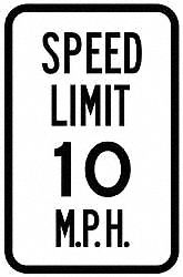 18 in x 12 in Nominal Sign Size, Aluminum, Traffic Sign - 3PLV5|115222 ...