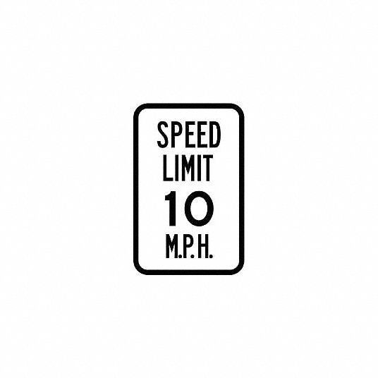 18 in x 12 in Nominal Sign Size, Aluminum, Traffic Sign - 3PLV5|115222 ...