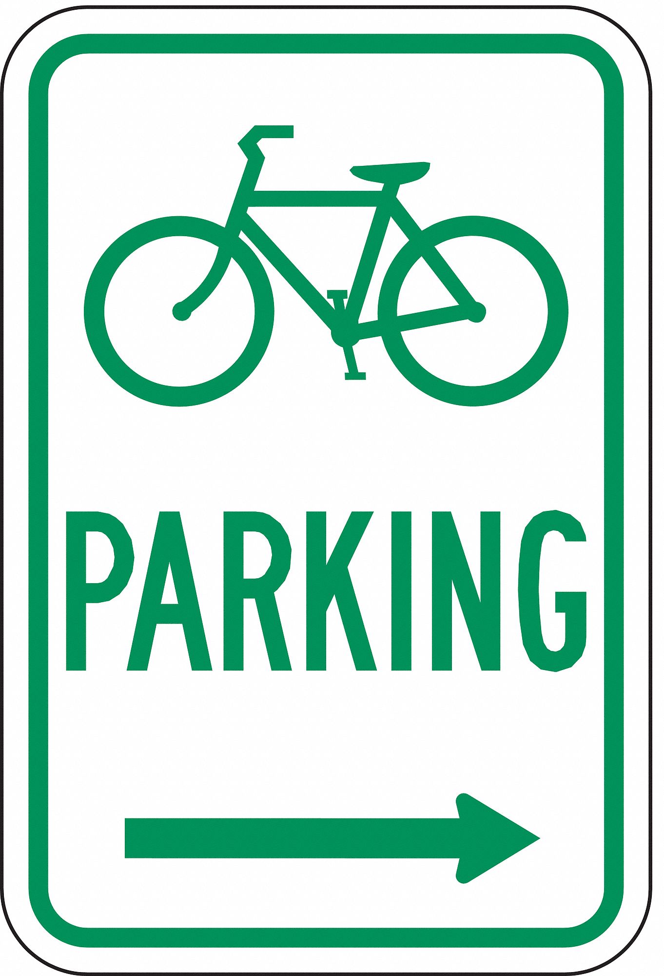 18 in x 12 in Nominal Sign Size, Aluminum, Parking Sign - 3PLX6|D4-3R ...