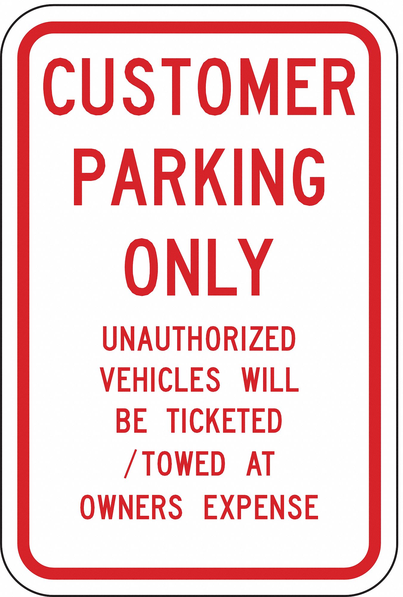 24 in x 18 in Nominal Sign Size, Aluminum, Parking Sign - 3PLZ3|RP-017 ...
