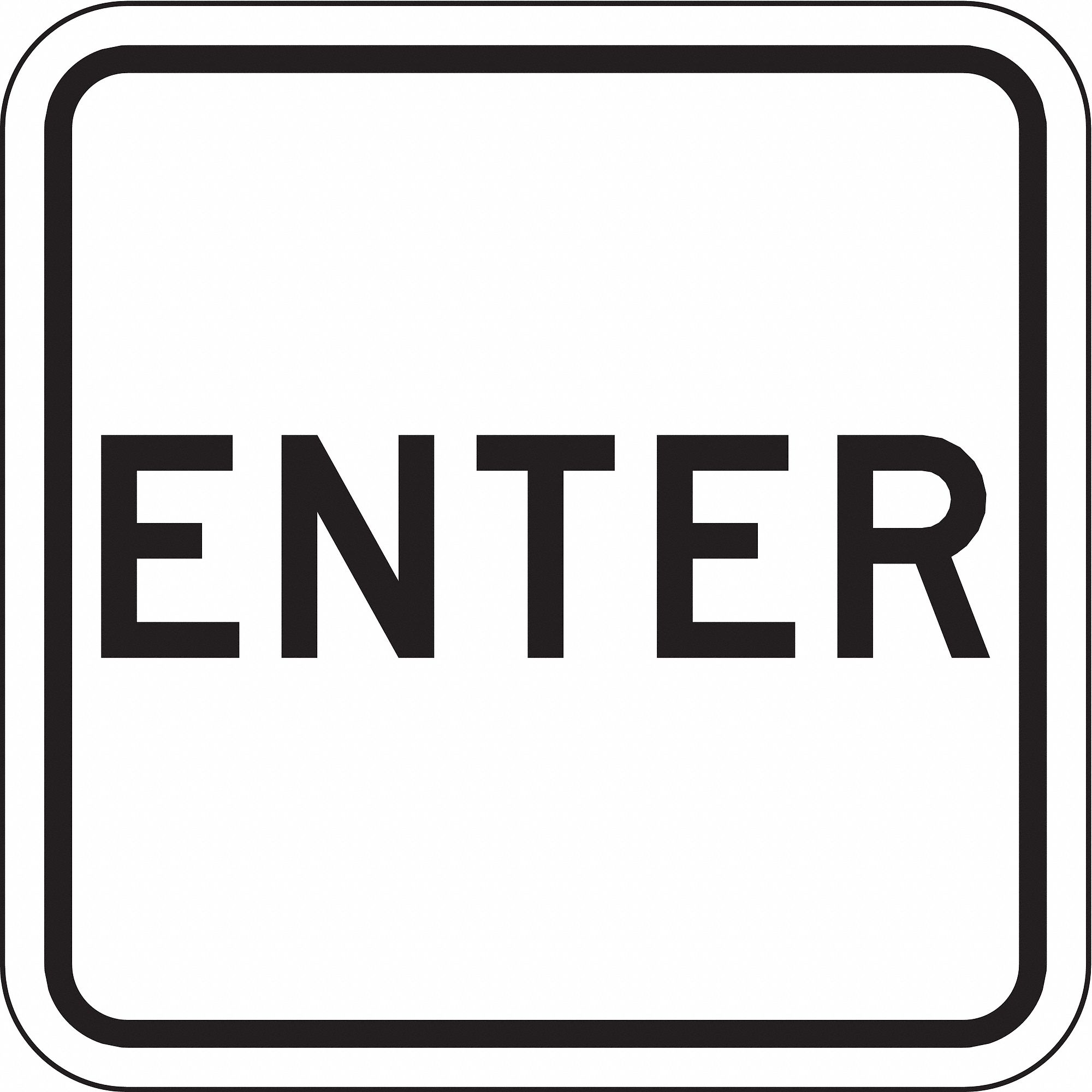 18 in x 18 in Nominal Sign Size, Aluminum, Traffic Sign - 3PMC1|LR7-64A ...