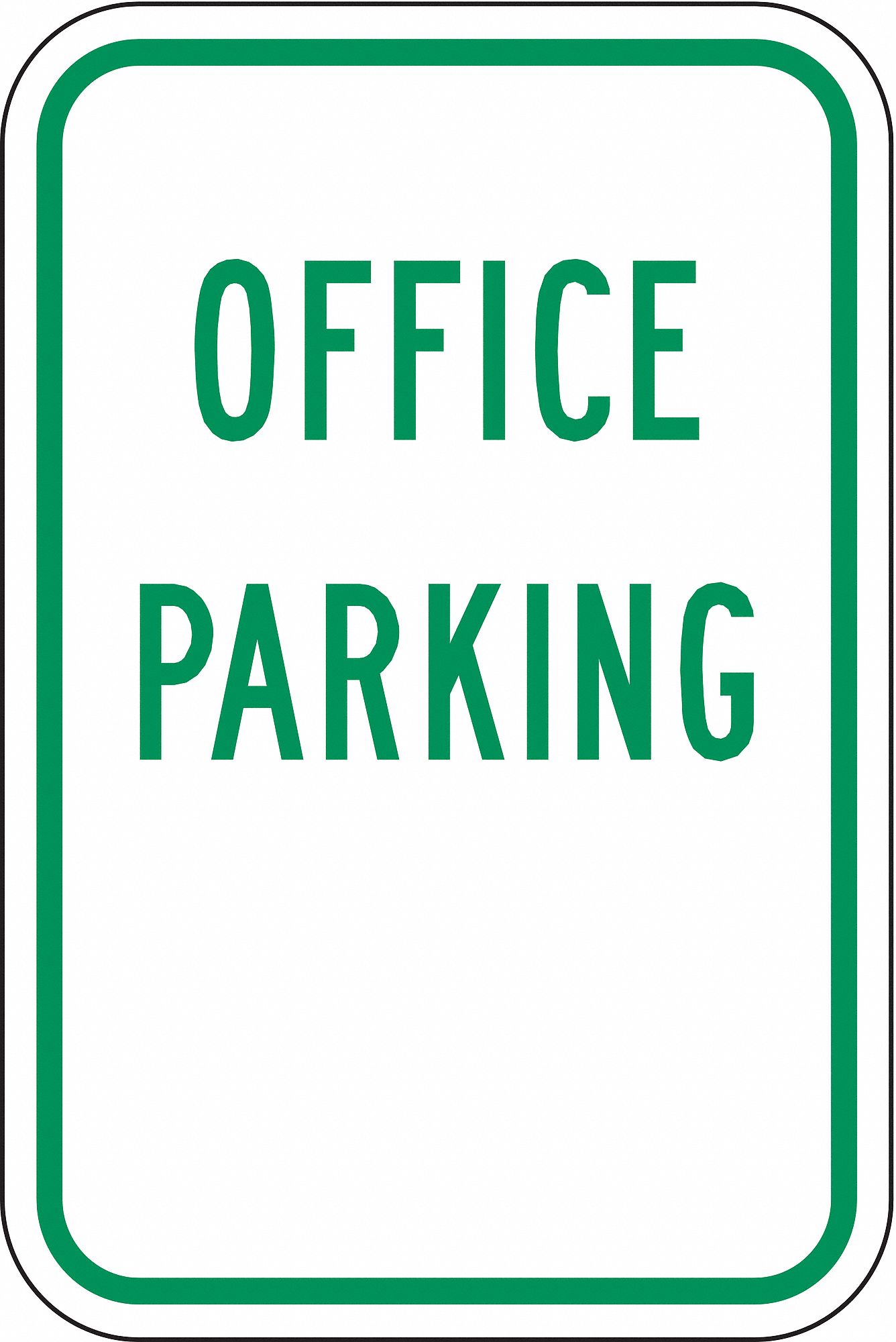 18 in x 12 in Nominal Sign Size, Aluminum, Parking Sign - 3PMK9|RP-115 ...