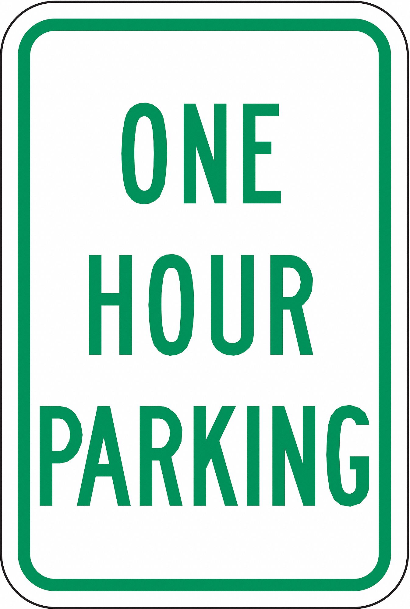 18 in x 12 in Nominal Sign Size, Aluminum, Parking Sign - 3PML1|LR7-42 ...