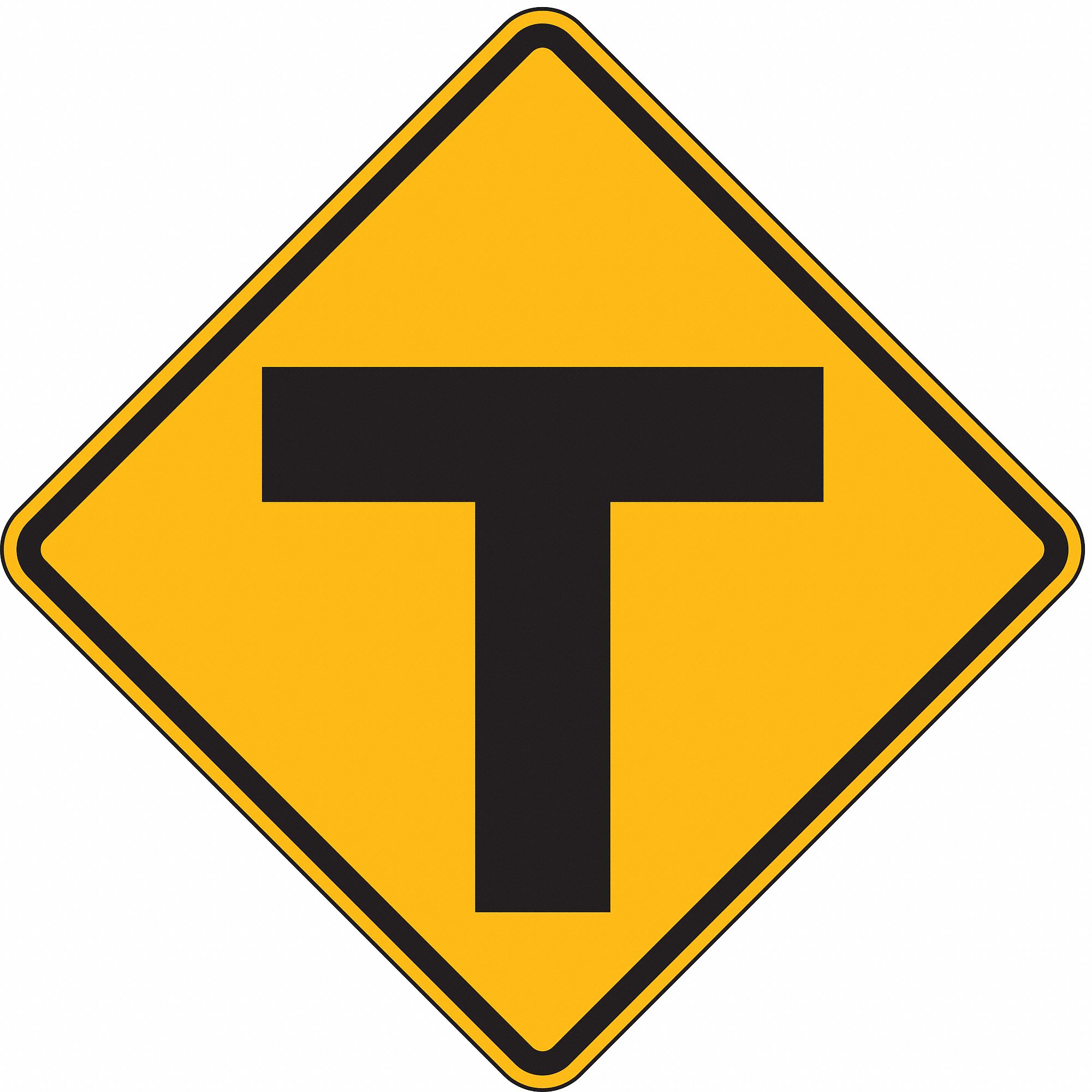 24 in x 24 in Nominal Sign Size, Aluminum, Traffic Sign - 3PMV8|W2-4 ...