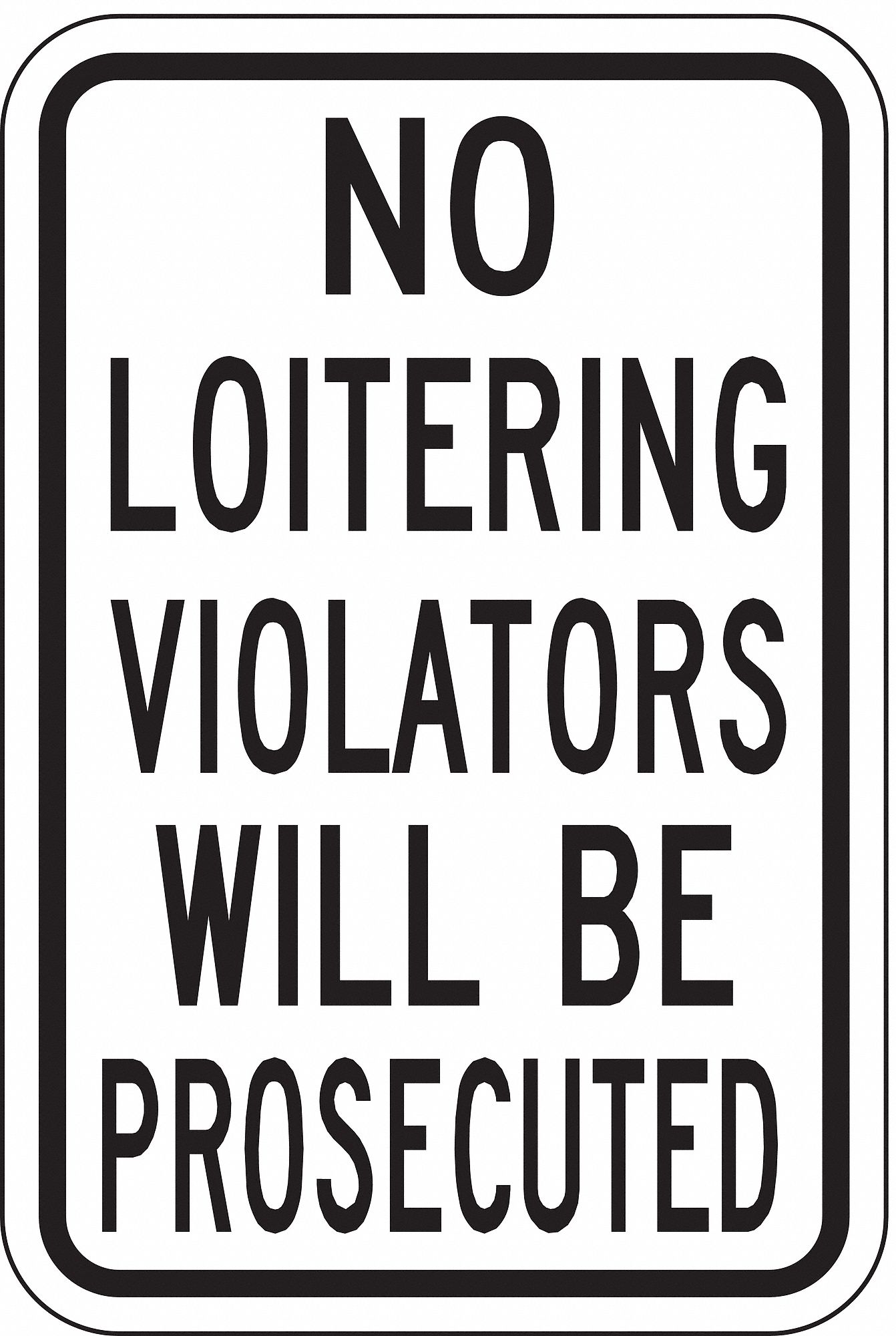 LYLE TRAFFIC SIGN,18 X 12IN,BK/WHT,TEXT - Safety, Facility and Grounds ...
