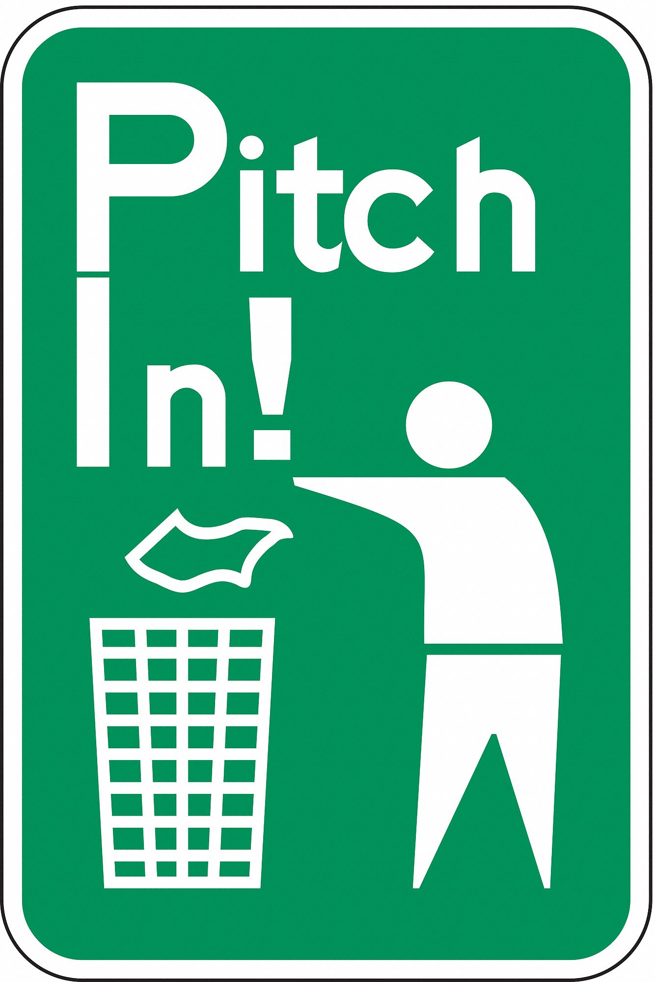 Aluminum, Mounting Holes Sign Mounting, Reflective Pitch In Sign ...