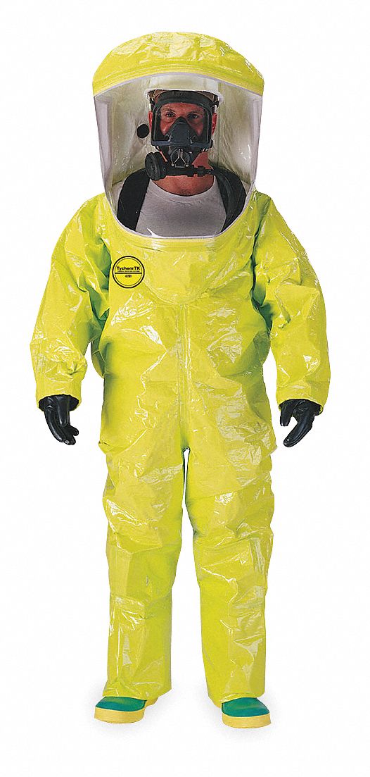 DUPONT Traje Encapsulado, talla XG, Color Amarillo, Nivel A, Material ...