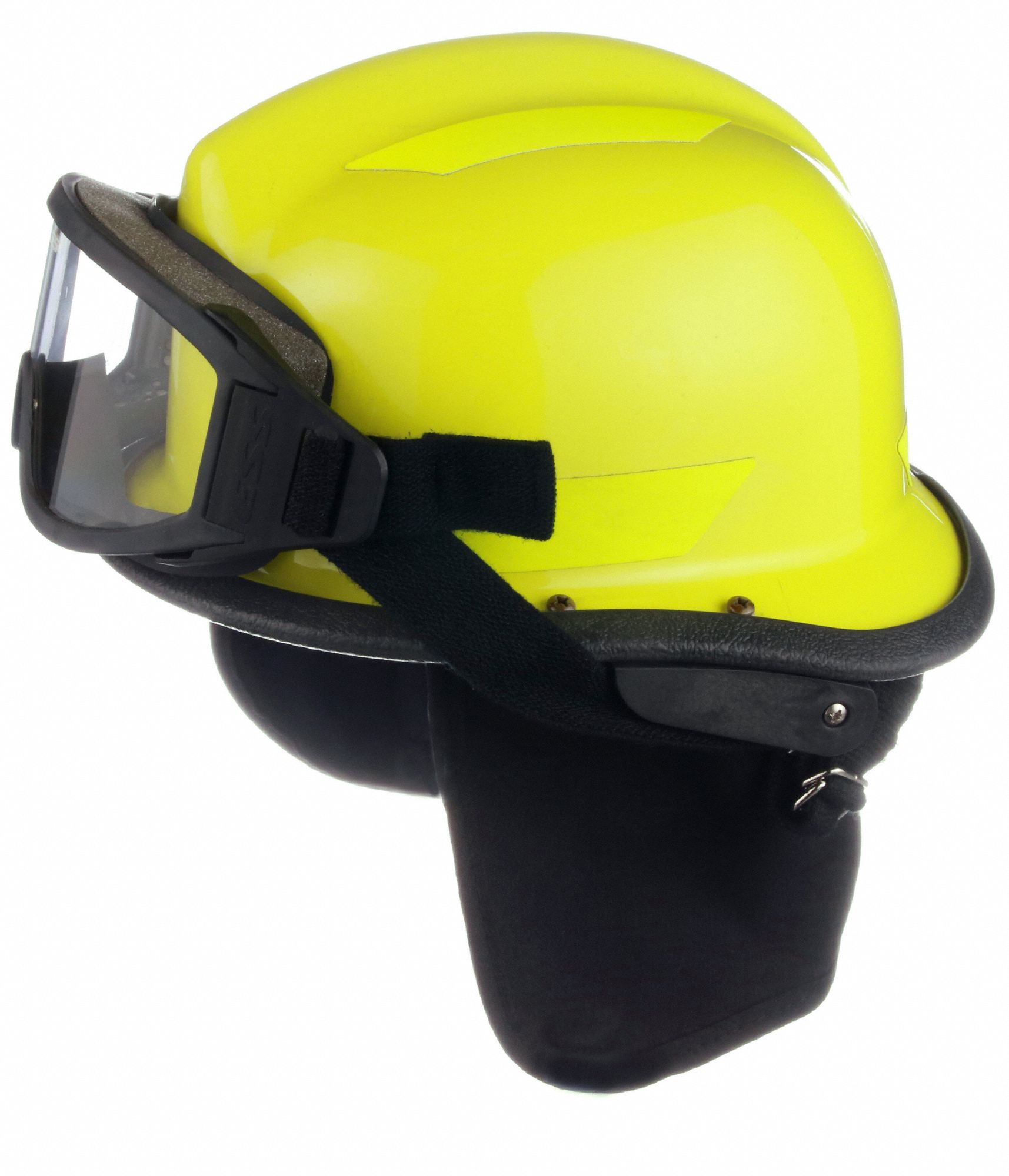 BULLARD White Fire and Rescue Helmet, Shell Material: Thermoplastic, 4 ...