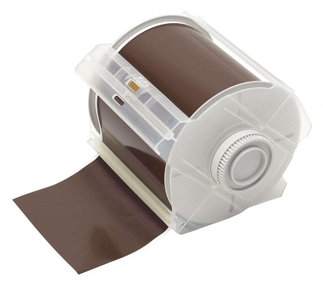 4 in x 100 ft, Vinyl, Continuous Label Roll - 3PU55|113135 - Grainger