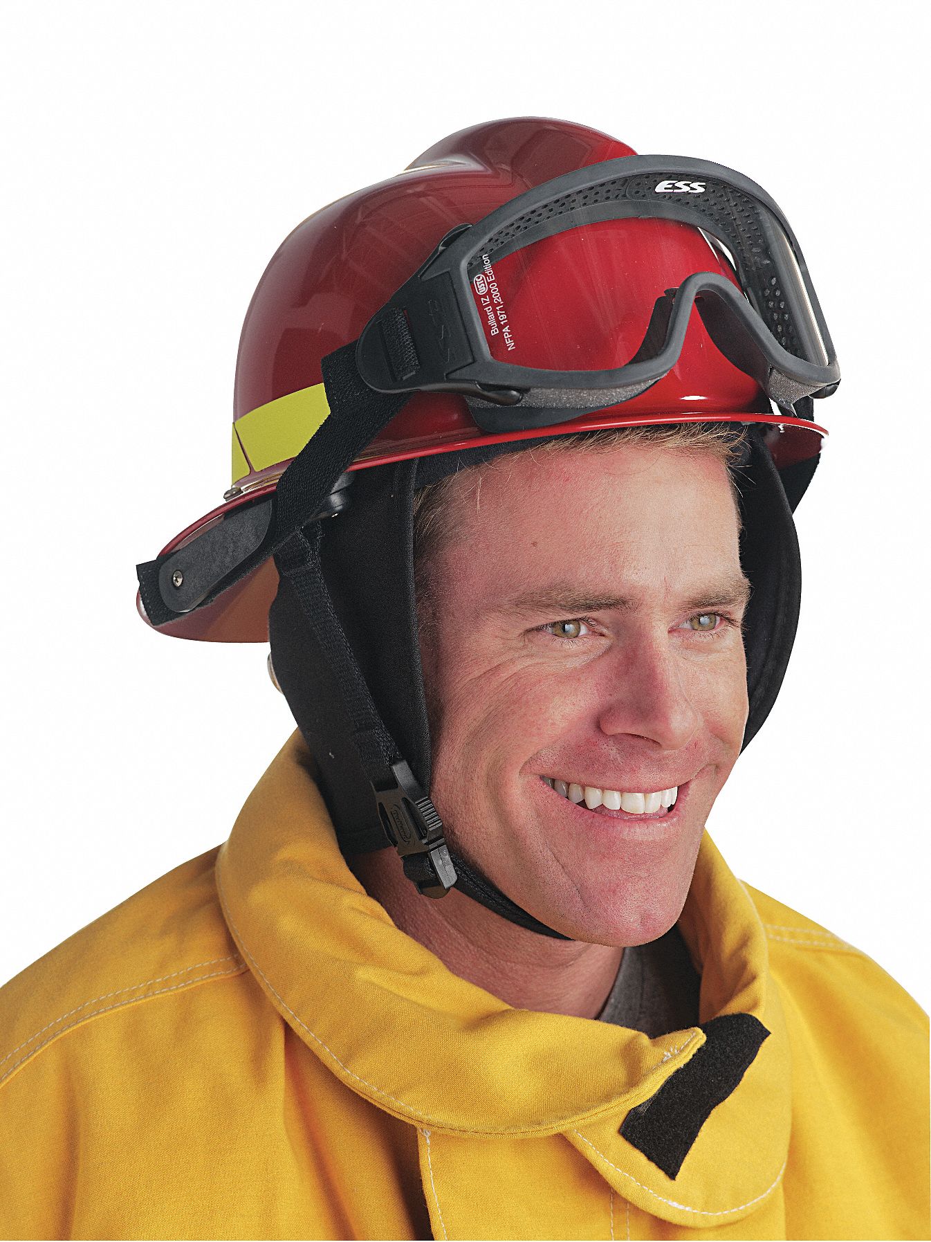 BULLARD Black Fire Helmet, Shell Material: Thermoplastic, 4 pt Ratchet ...