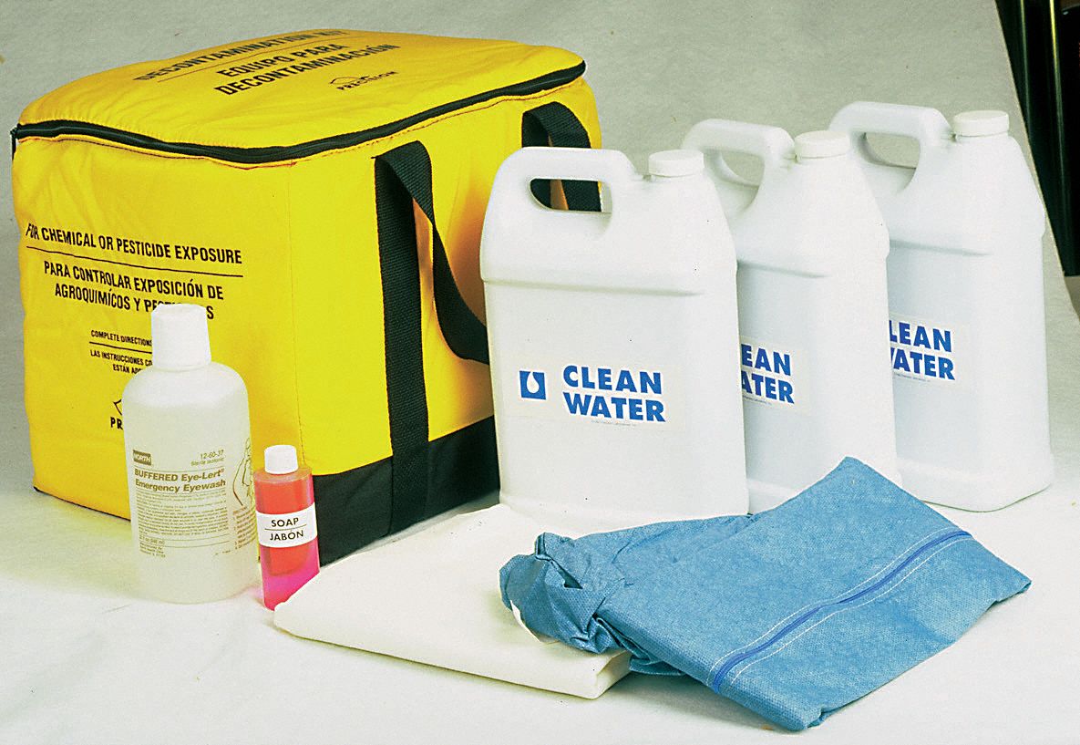 CHEMSORB Decontamination Portable Kit: 12-1/2L x 12-1/2W x 14-1/2H in ...