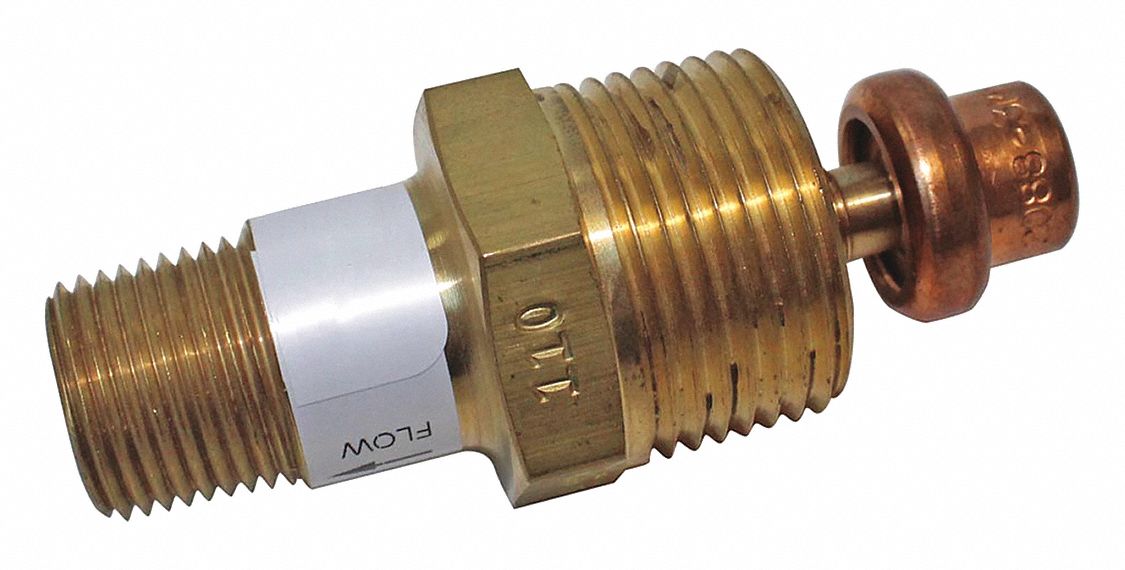 Scald Protection Valve, Inlet Size 3/4 in NPT, For Use With Eye Wash or ...