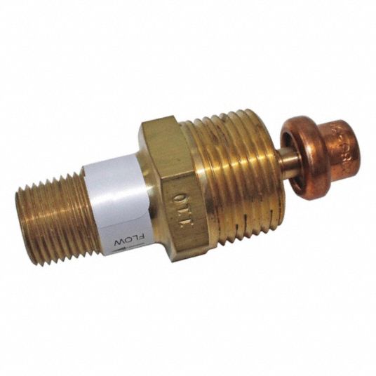 Scald Protection Valve, Inlet Size 3/4 in NPT, For Use With Eye Wash or ...