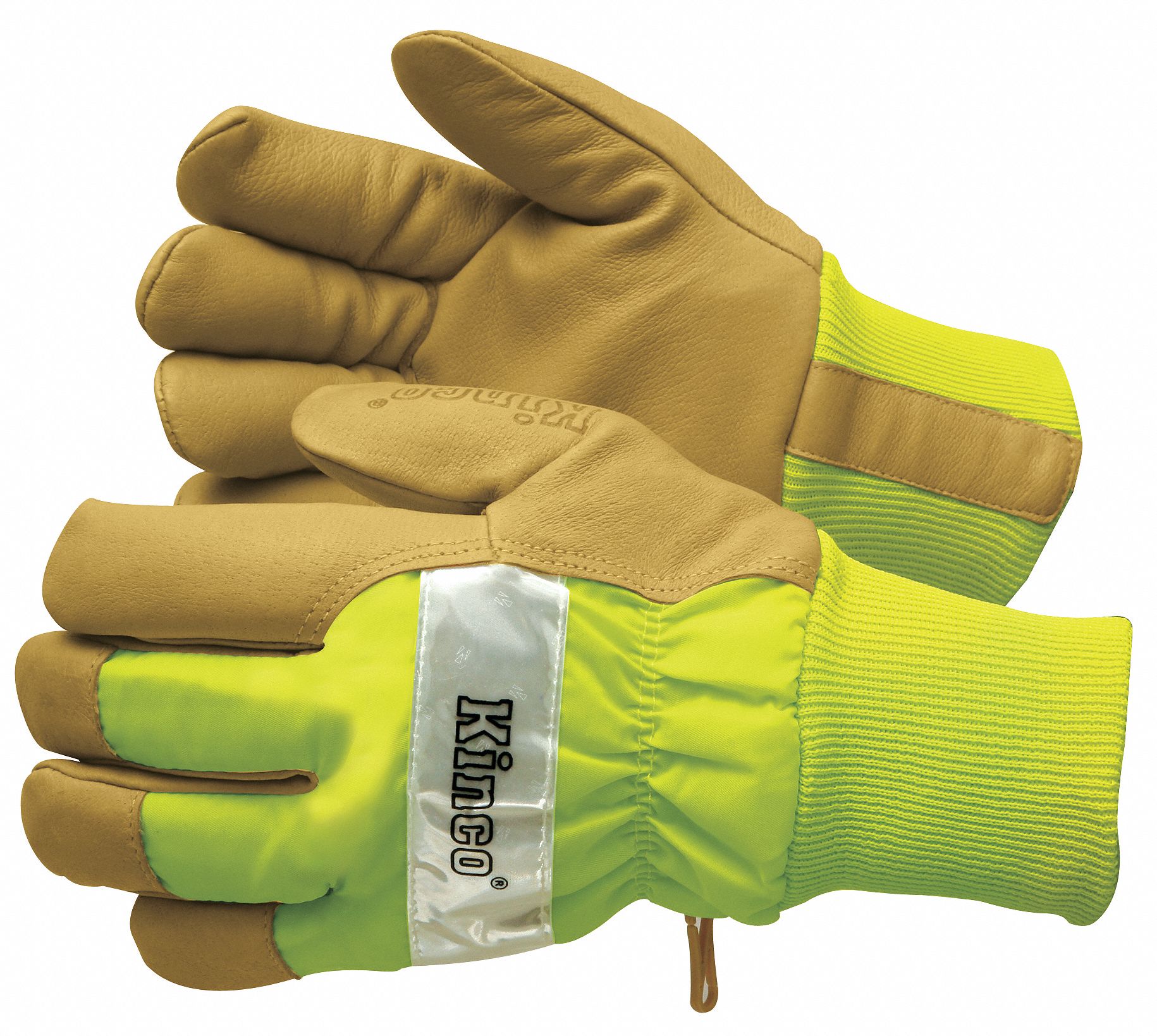 KINCO, 1, PR, Leather Gloves - 717K41|1939KW-L - Grainger