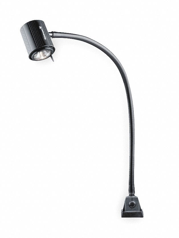 Gooseneck Task Light, Halogen, 24 in Arm Length, 1500 Lumens, Lamp ...
