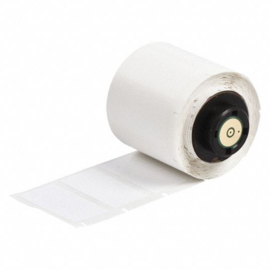 1 in x 1 1/2 in, Nylon, Precut Label Roll - 3PYG2|PTL-31-499 - Grainger