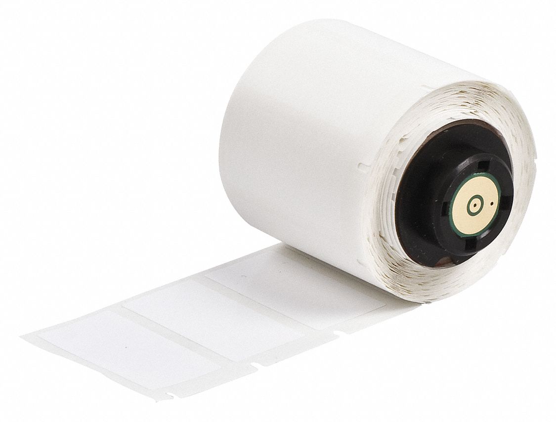 3/4 in x 1 1/2 in, Autoclavable Cryogenic Nylon, Precut Label Roll ...