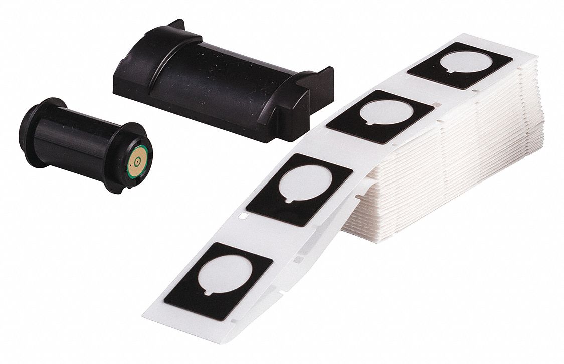 Circle with Notch, 1 1/2 in x 1 13/64 in, Precut Label Roll in Box ...