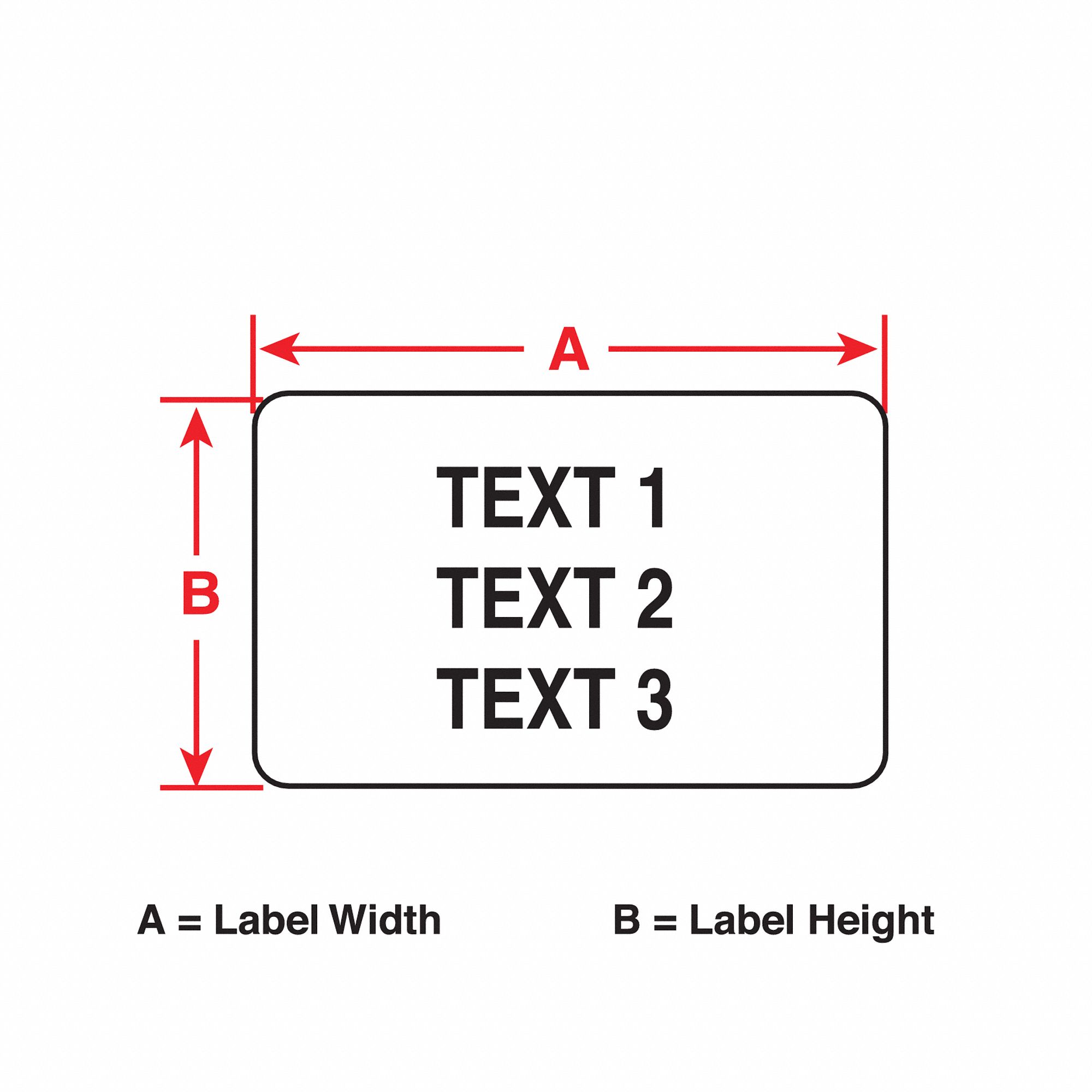 No Precut Hole, 2 in x 1 in, Precut Label Roll in Box - 3PYU9|PTLEP-173 ...