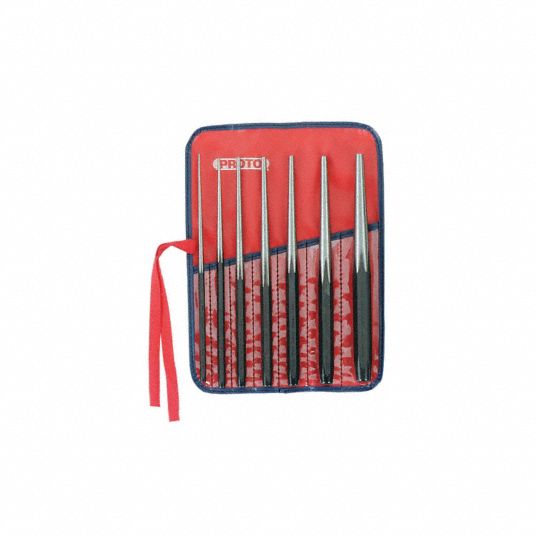 PROTO Drift Punch Set: 3/32 in_1/8 in_3/16 in_1/4 in_5/16 in_3/8 in Tip ...