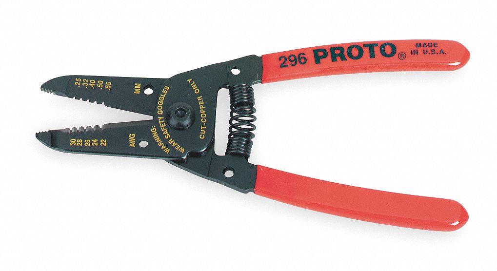Auto, 30 AWG to 22 AWG, Wire Stripper - 3R284|J296 - Grainger