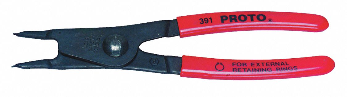 External, For 1/4 in to 5/16 in Shaft Dia, Retaining Ring Plier - 3R329 ...
