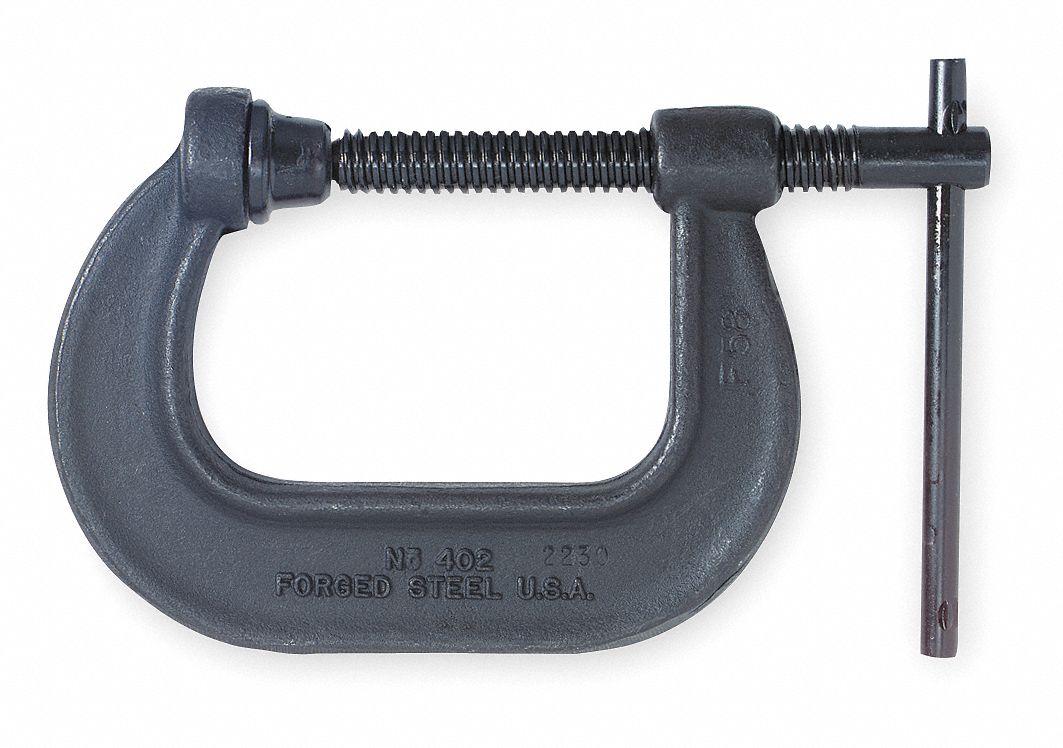 PROTO Regular Duty Forged Steel C-Clamp, 12 in Max. Opening, 5-3/4 ...