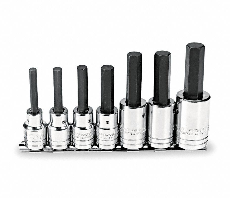 PROTO Juego de Dados con Punta Hexagonal Acero de Aleación Forjado ...