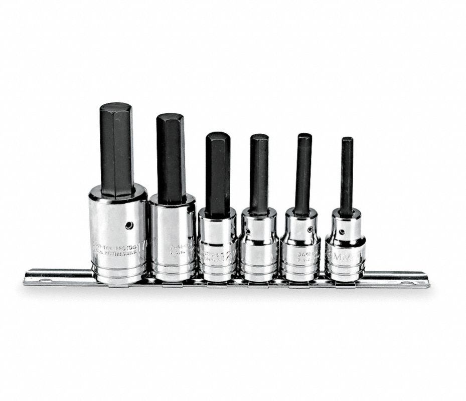 PROTO Juego de Dados con Punta Hexagonal Acero de Aleación Forjado ...