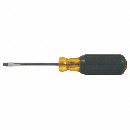 PROTO General Purpose Slotted Screwdriver, Tip Size 3/16 in, Slotted ...