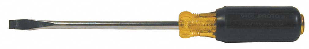 PROTO, 5/16 in Tip Size, Long Lg, General Purpose Slotted Screwdriver ...