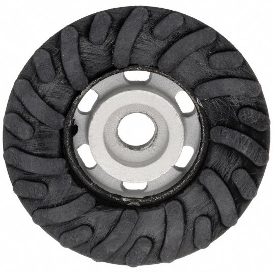 NORTON, 4 in Dia, 5/8"-11 Threaded Hole, Fiber Disc Backup Pad - 3RA61 ...