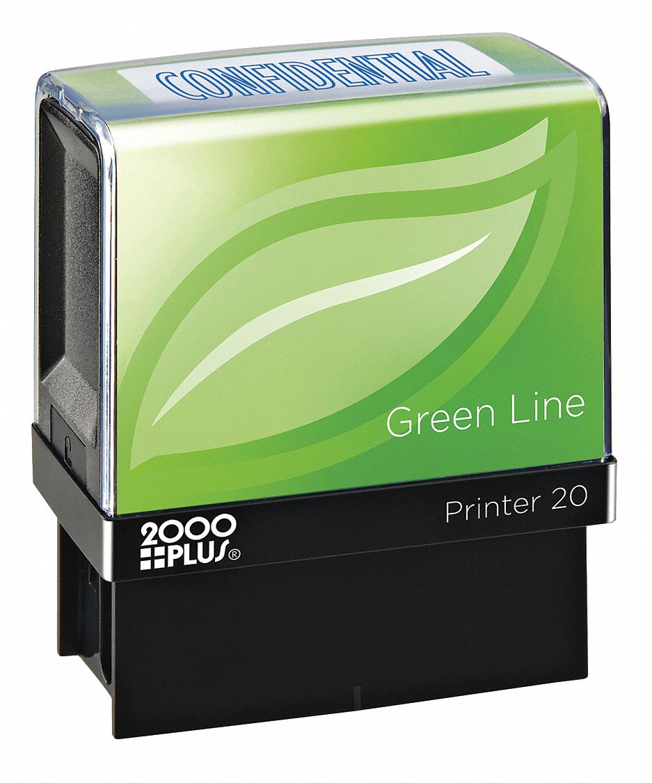 Confidential Stamp Blue