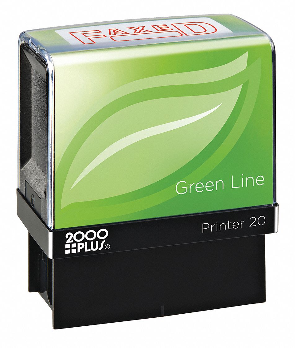 2000PLUS, FAXED, Red, Message Stamp - 3RAP1|035349 - Grainger