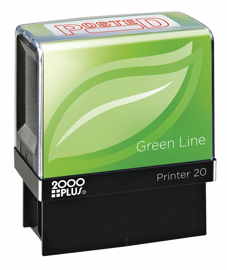 2000PLUS, POSTED, Red, Message Stamp - 3RAP3|035351 - Grainger