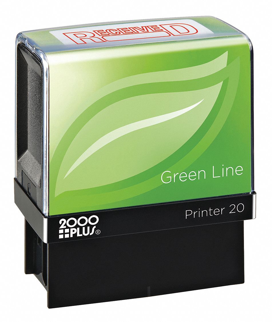 2000PLUS, RECEIVED, Red, Message Stamp - 3RAP4|035352 - Grainger