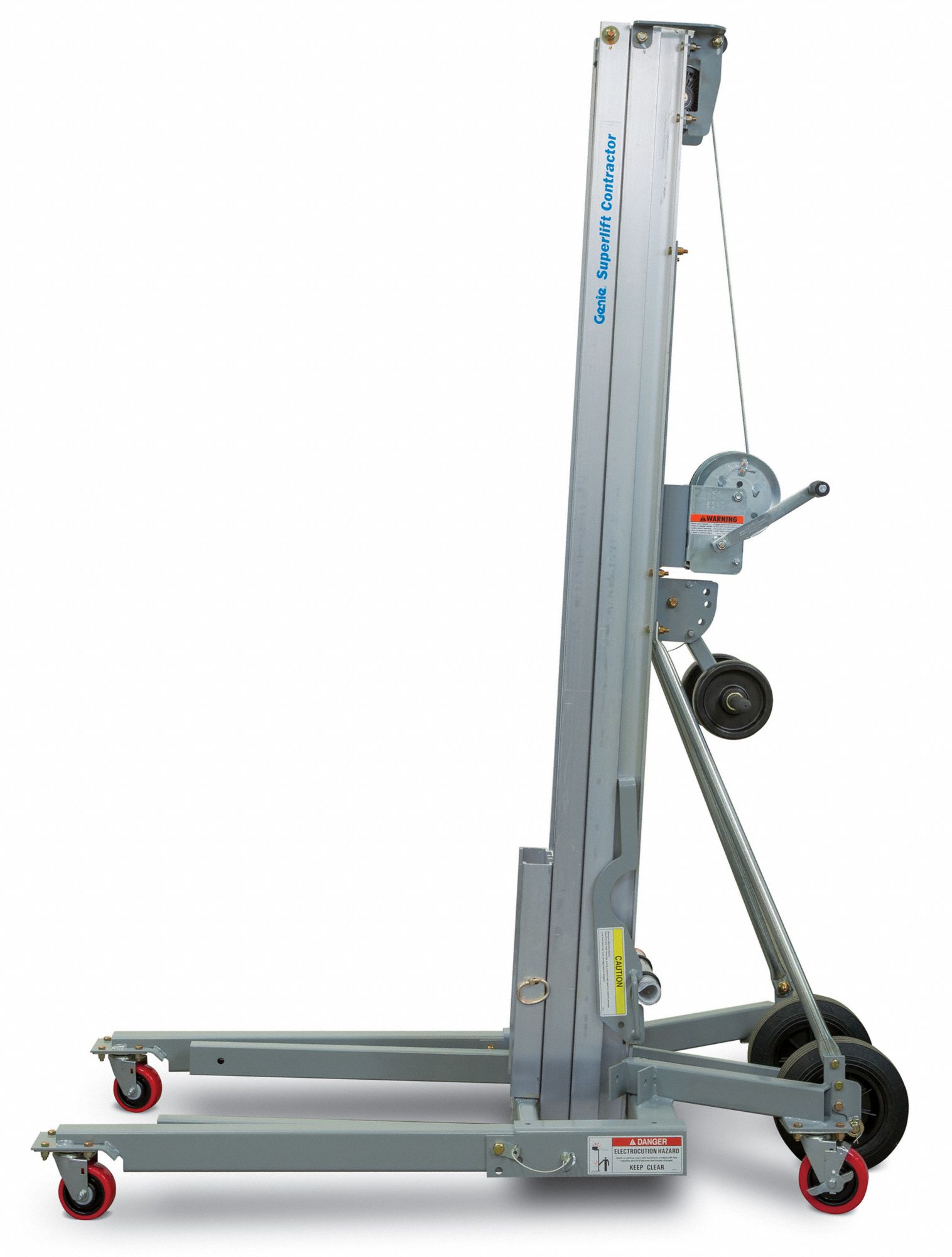 GENIE Heavy-Duty Manual Material Lift for Contractors, 650 lb Load ...