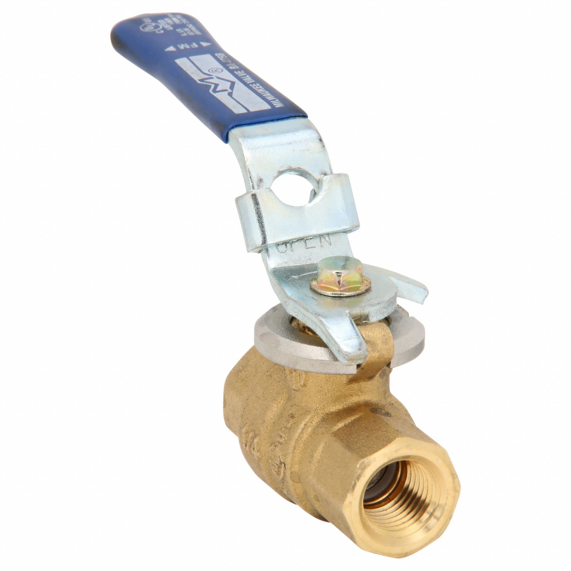 MILWAUKEE VALVE, 1/4 in, Brass, Manual Two-Way Ball Valve - 3RCE6|1/4 ...