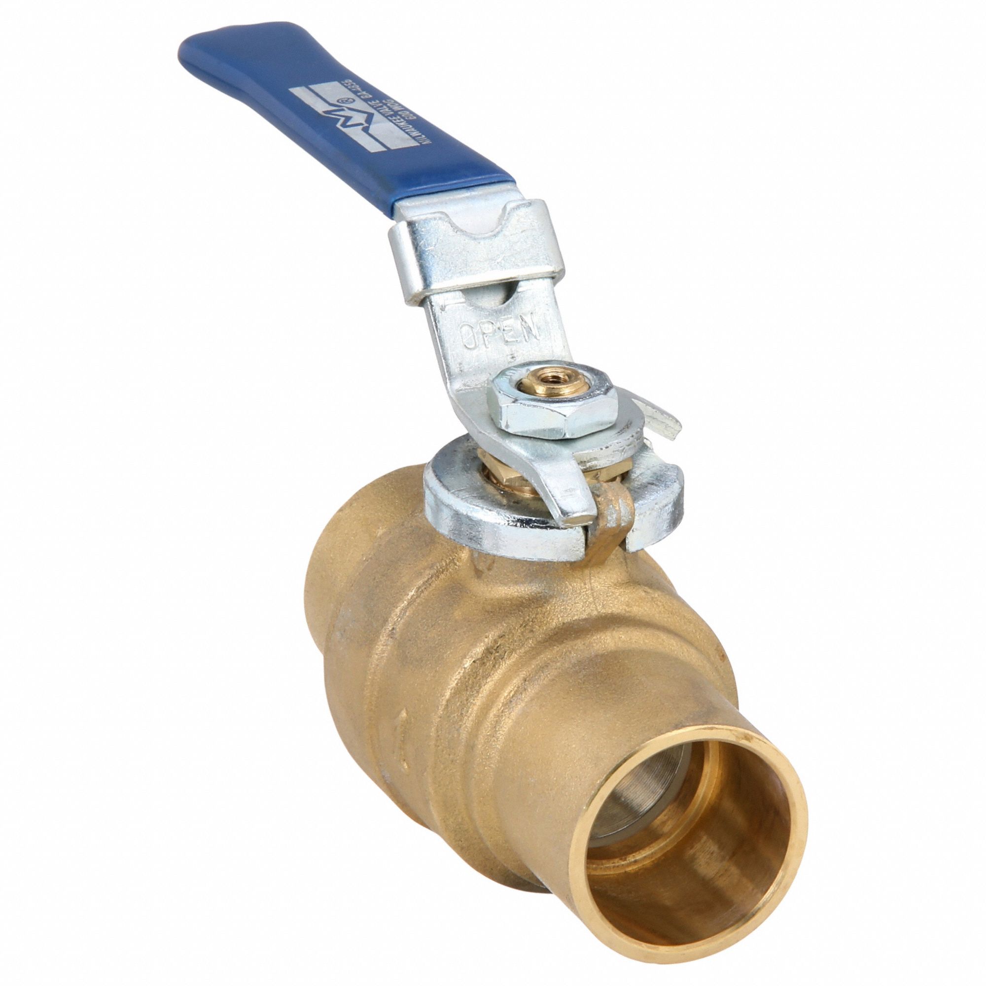 MILWAUKEE VALVE, 1 in, Brass, Manual Two-Way Ball Valve - 3RCF9|1" BA ...
